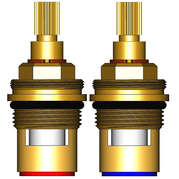 1/2" BSP Ceramic Disc Tap Glands 20 Teeth DISC060 A1 - Plumb Spares Direct