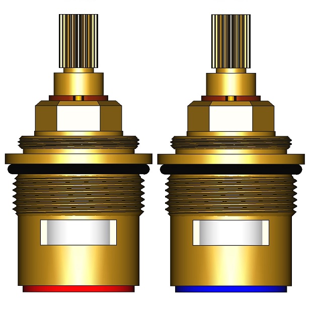 3/4" BSP Ceramic Disc Tap Glands 24 Teeth DISC020 B2 - Plumb Spares Direct