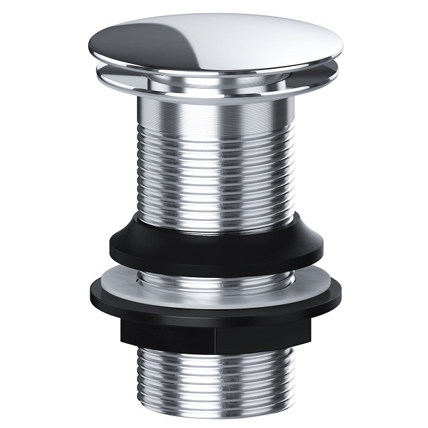 Round Clicker Unslotted Basin Waste - Plumb Spares Direct